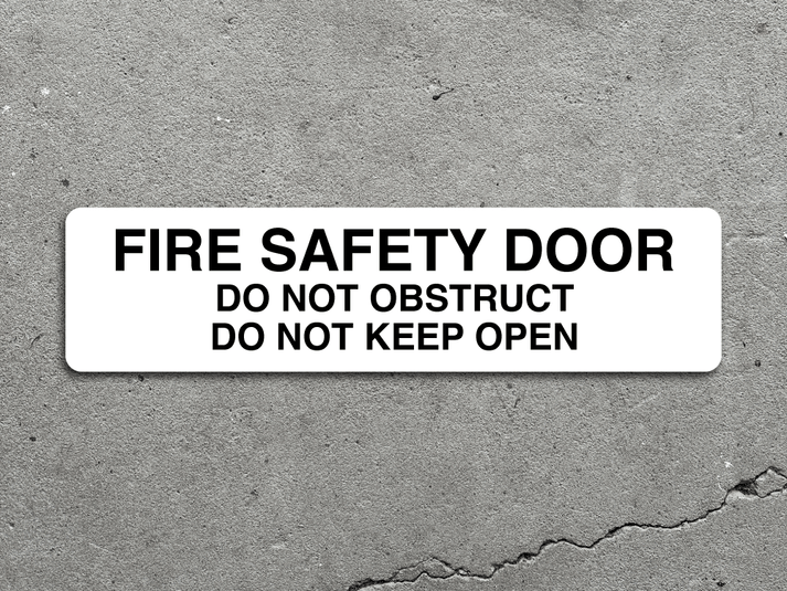 Fire Safety Door Sign – The Garage Signshop