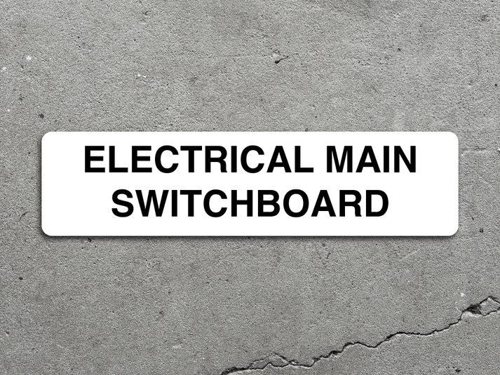 Electrical Main Switchboard – The Garage Signshop
