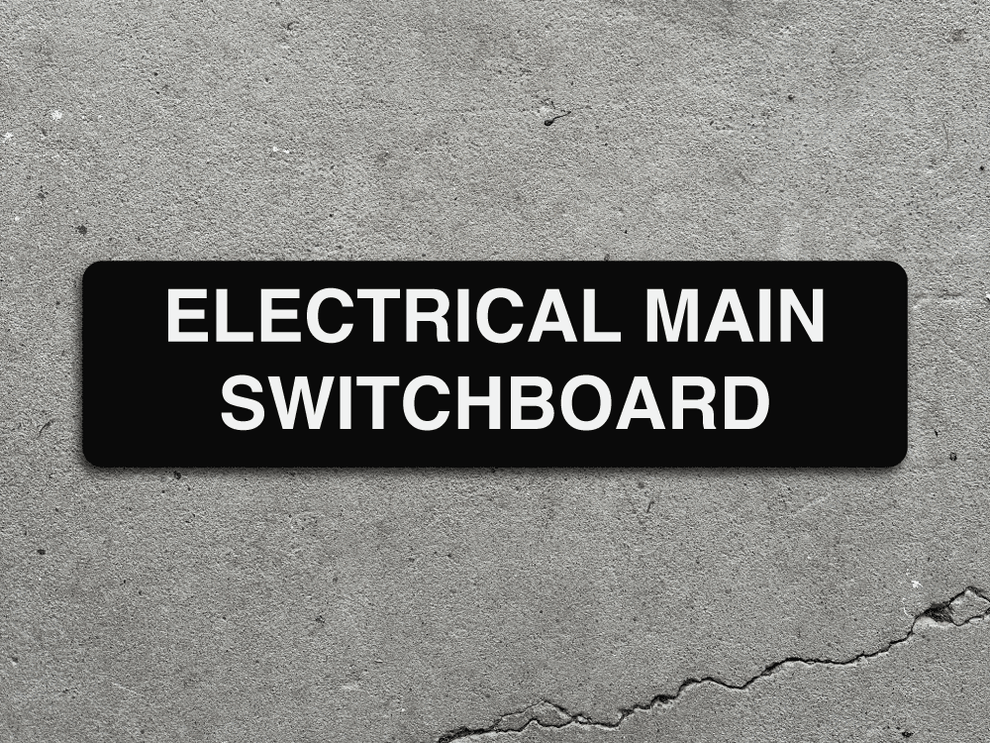 Electrical Main Switchboard – The Garage Signshop